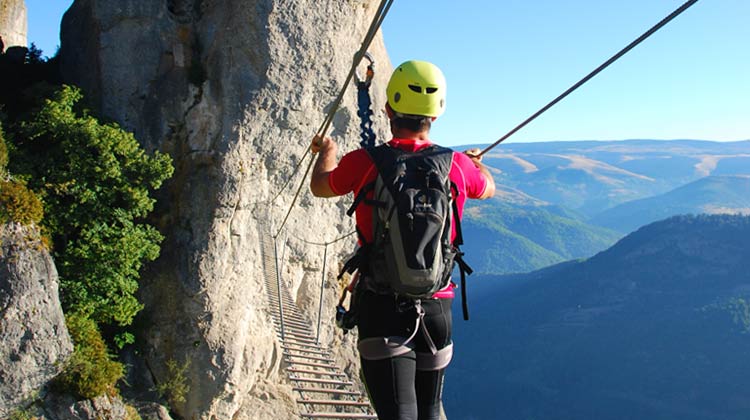 Via Ferrata de Florac dans les Cévennes - Sport nature lozère