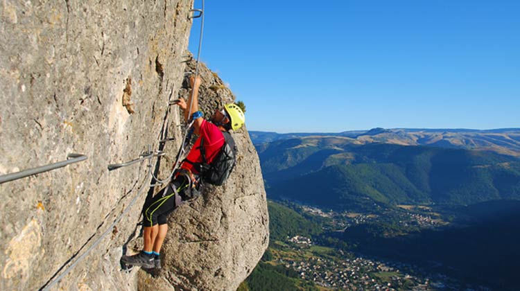 Via Ferrata de Florac dans les Cévennes - Sport nature lozère